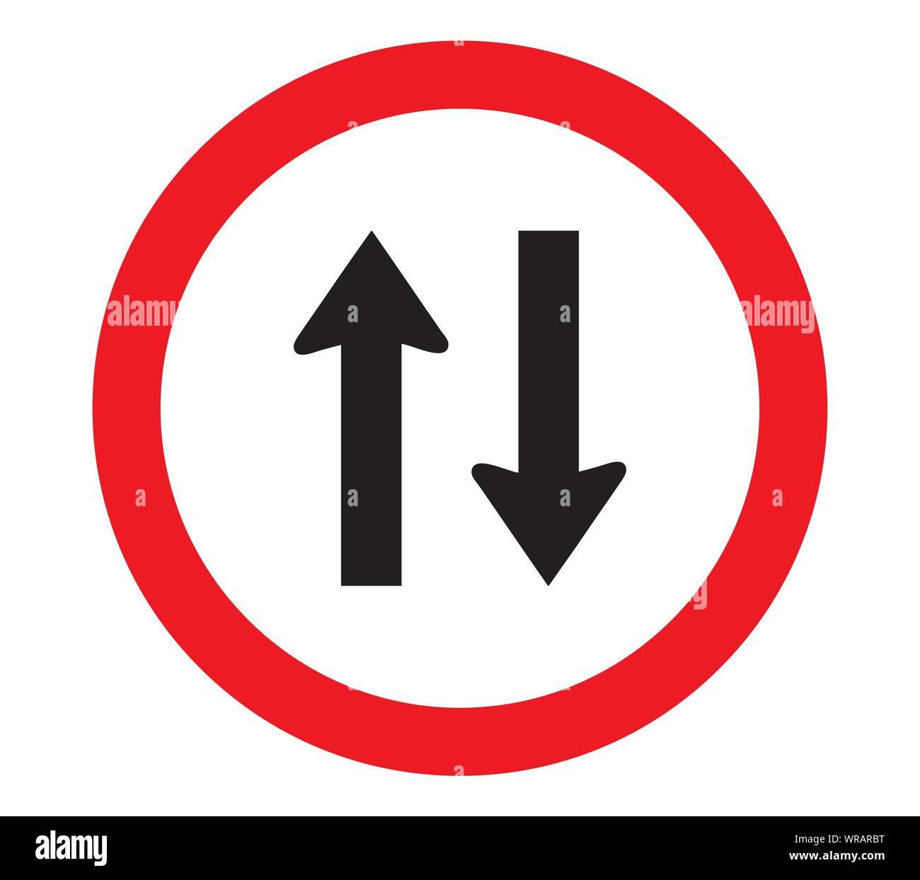 two way sign vector Stock Vector Image & Art - Alamy