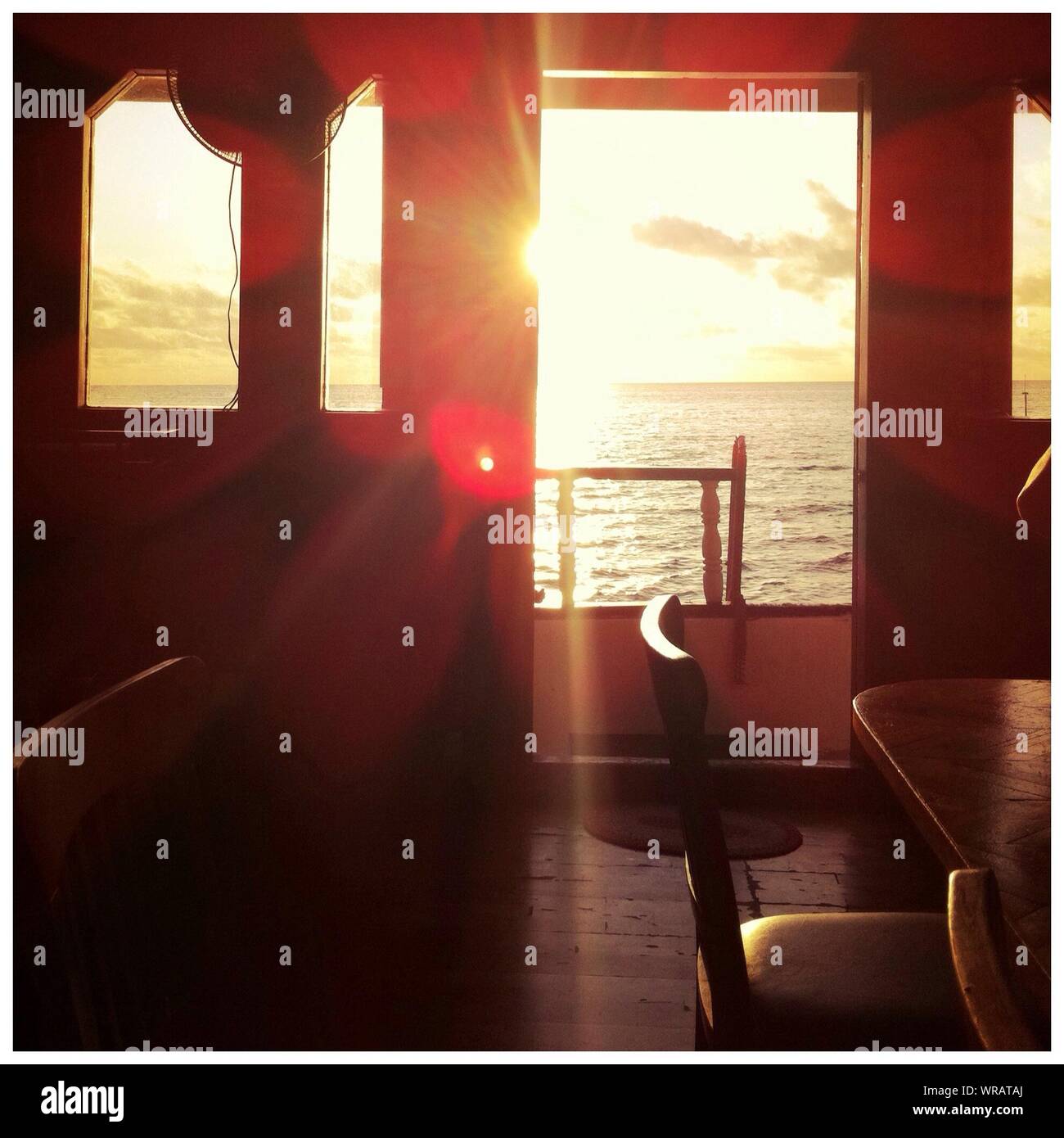 Sea through window Cut Out Stock Images & Pictures - Alamy