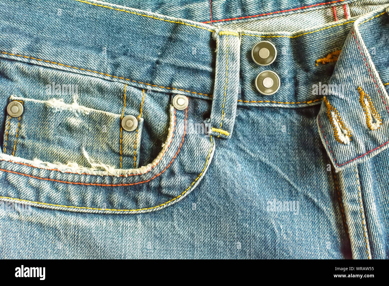 The blue jeans or blue denim clean texture Stock Photo - Alamy