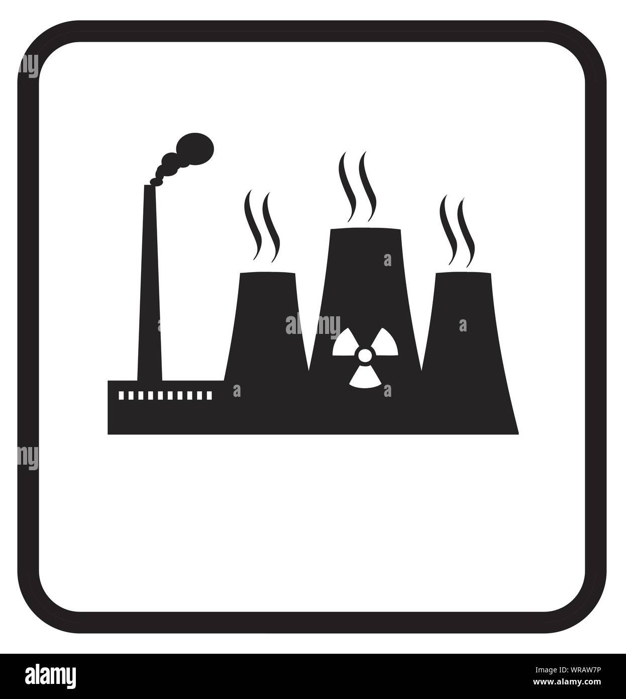 thermal, reactor, facility, icon, signboard, vector Stock Vector Image ...