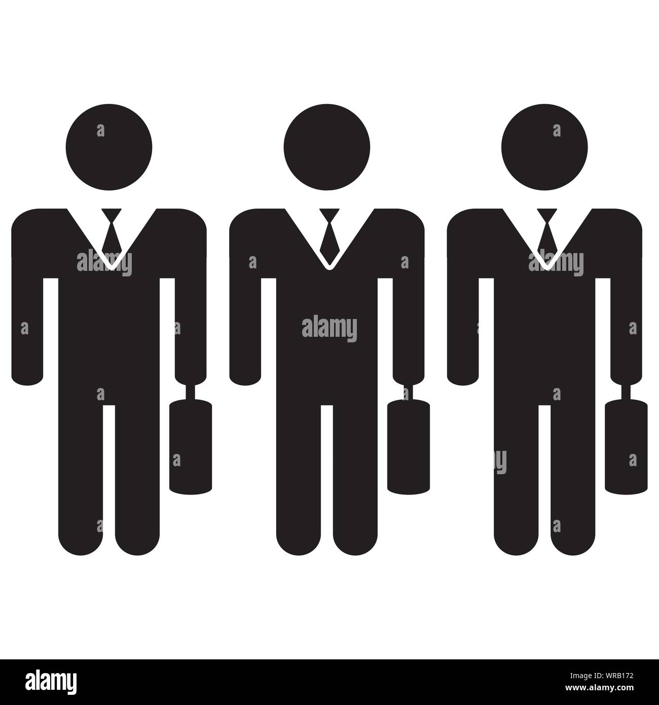 teamwork, icon, businessman, symbol, vector Stock Vector Image & Art ...