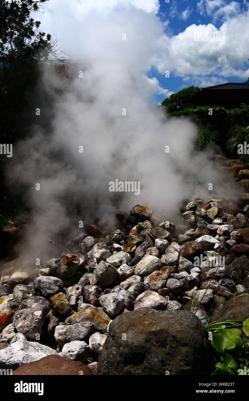 Steam in sky hi-res stock photography and images - Alamy