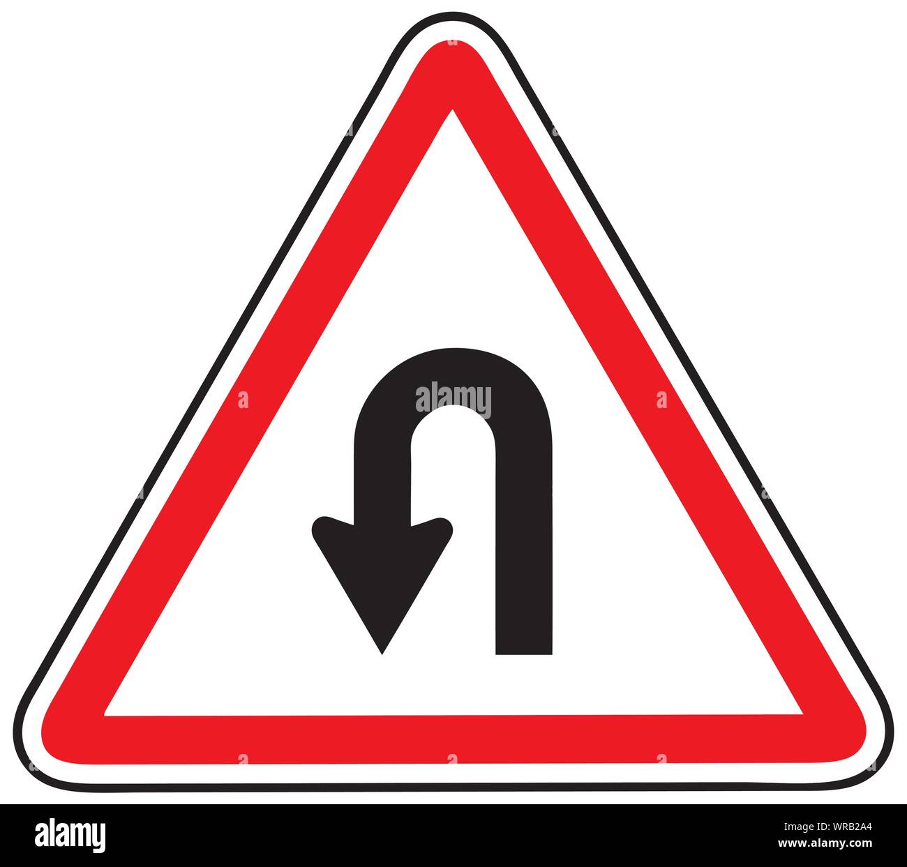 U Turn Road Sign