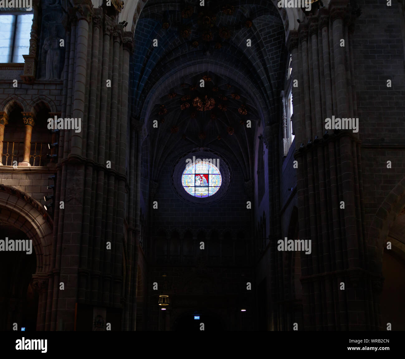 interior of a church in spain Stock Photo - Alamy