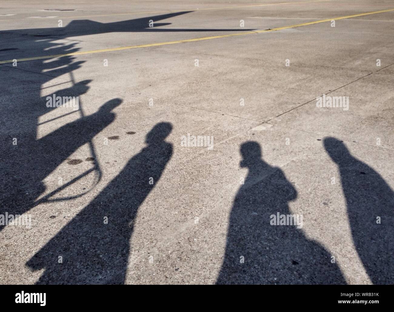 Shadow Line People High Resolution Stock Photography and Images - Alamy