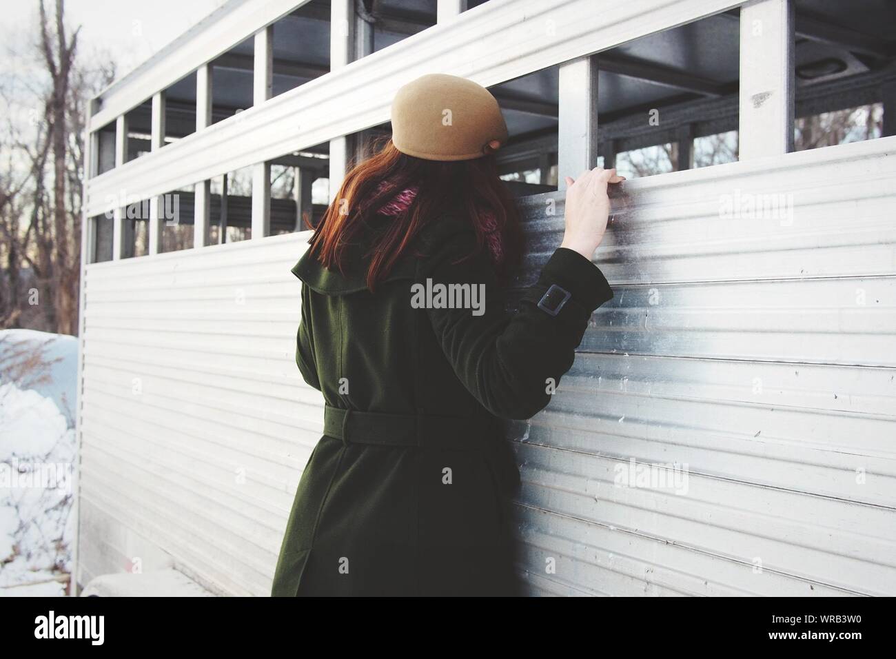 Woman Peeping High Resolution Stock Photography and Images - Alamy