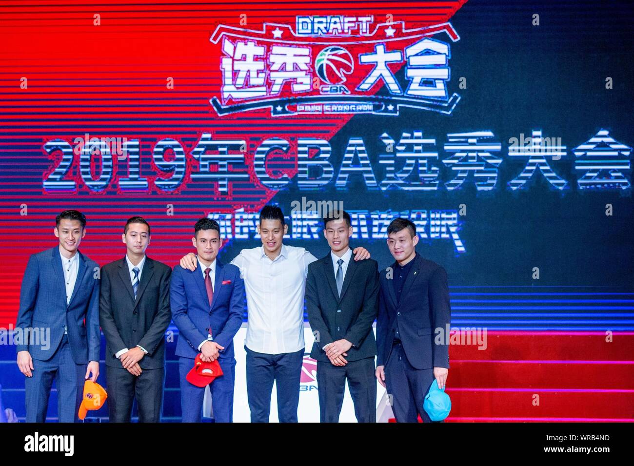 NBA star Jeremy Lin, third right, poses with Taiwanese candidates ...