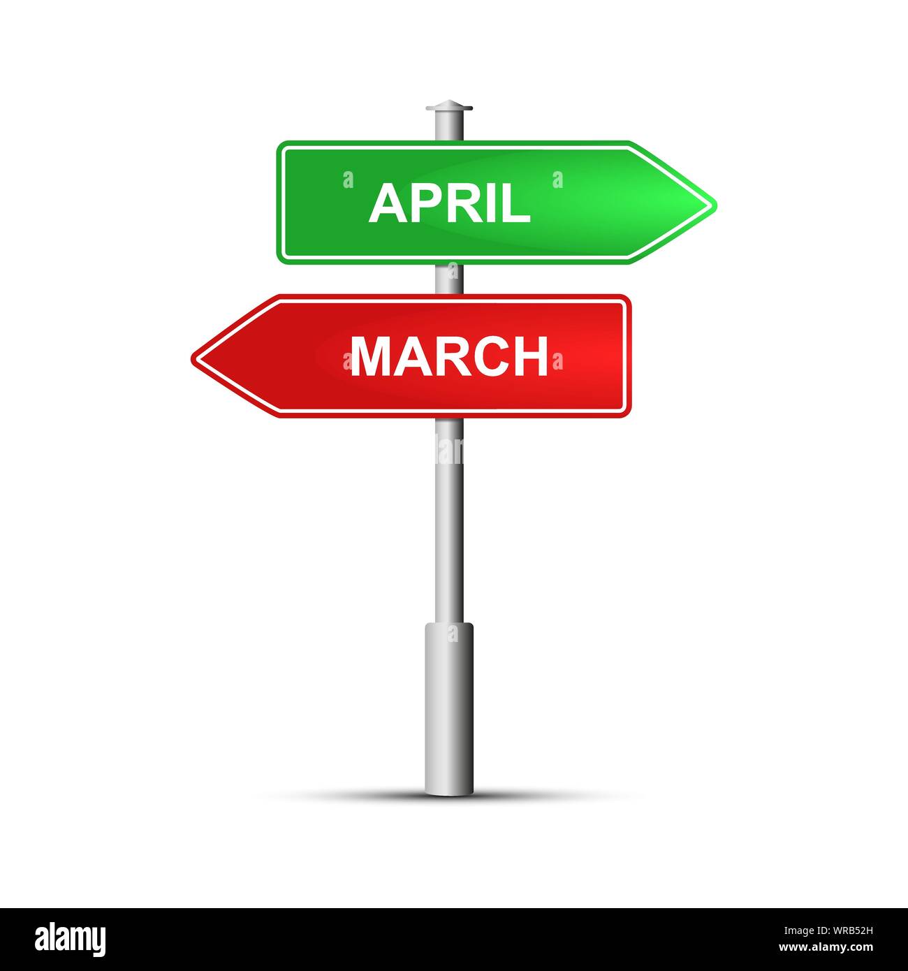 Blank street name sign Stock Vector Images - Alamy