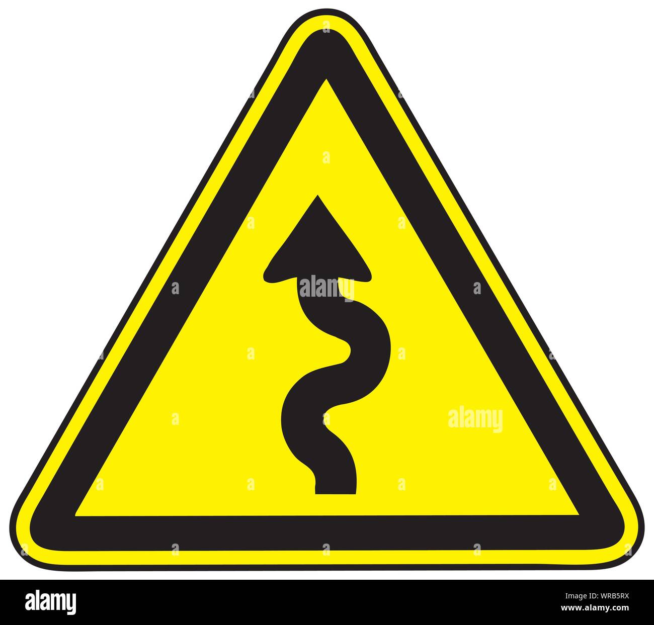 winding sign vector Stock Vector Image & Art - Alamy