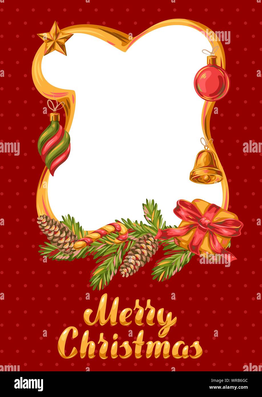 Merry Christmas frame design Stock Vector Image & Art - Alamy