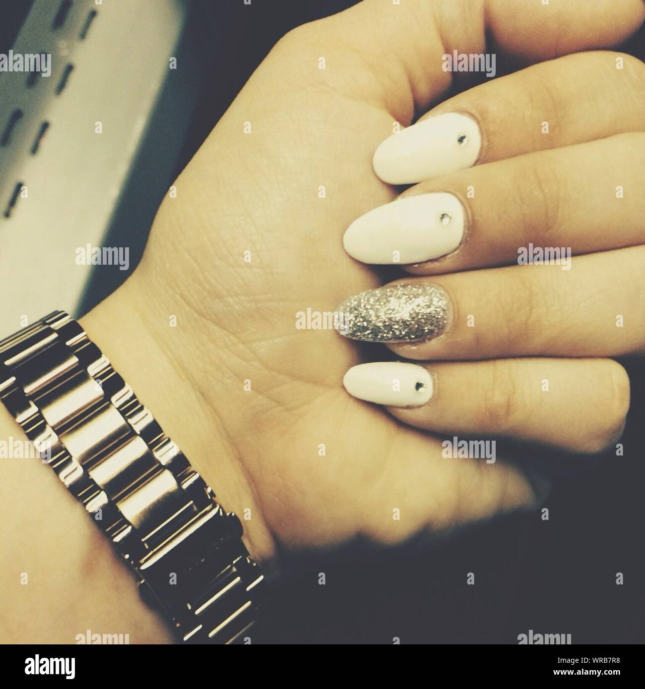 Hand nails hi-res stock photography and images - Alamy