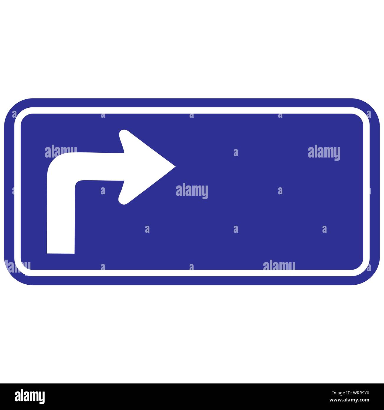 turn right left sign vector Stock Vector Image & Art - Alamy