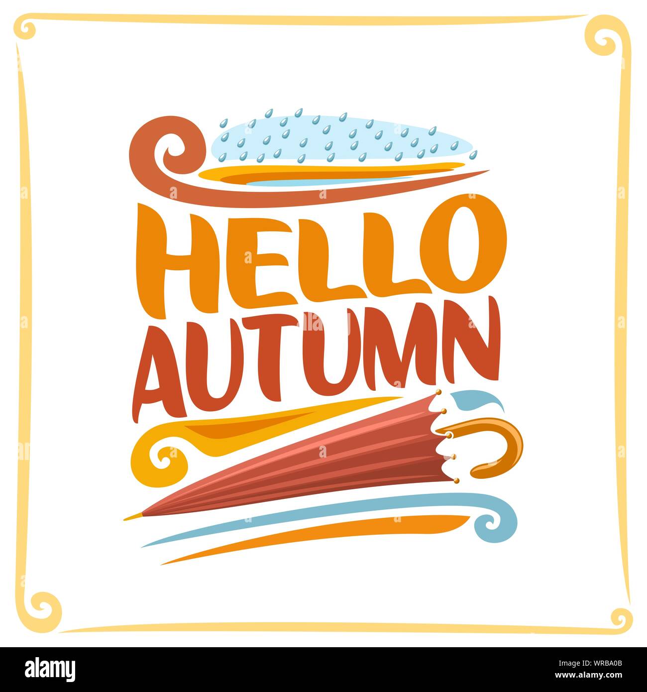 Rainy september Stock Vector Images - Alamy