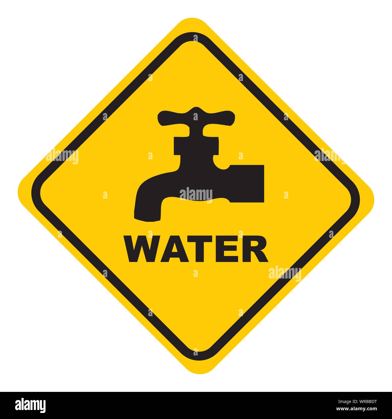 water sign vector Stock Vector Image & Art - Alamy