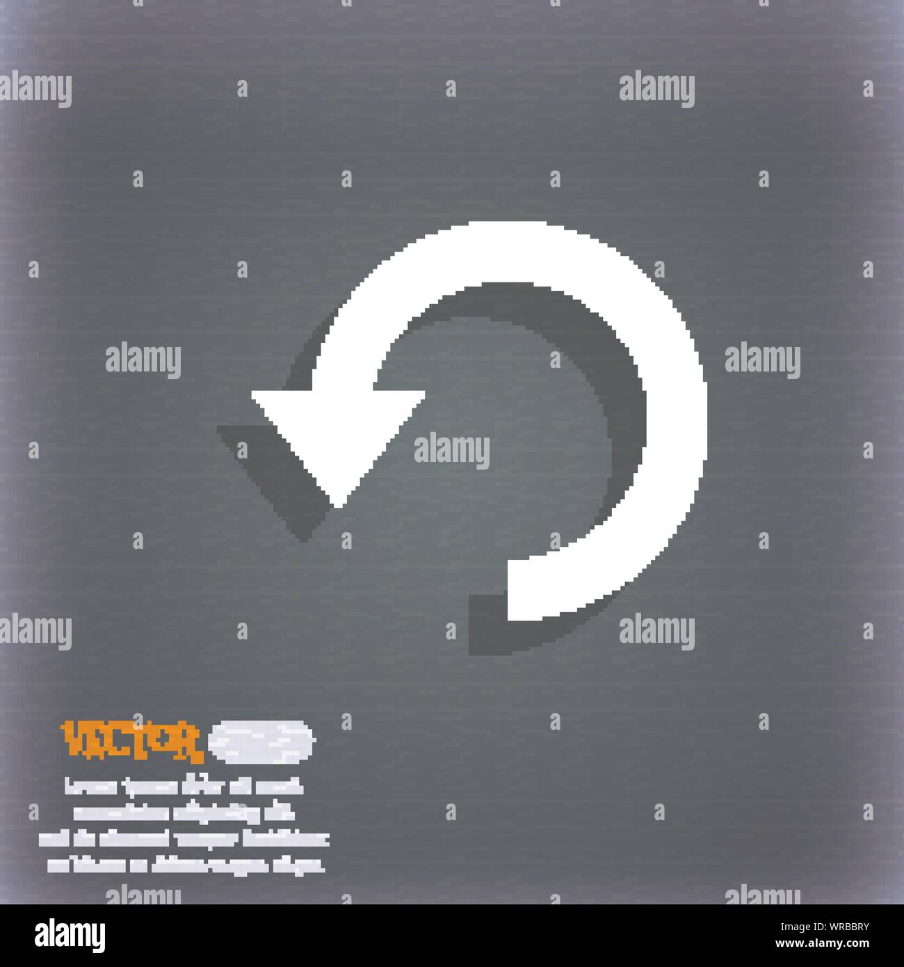 Upgrade, arrow, update icon symbol on the blue-green abstract ...