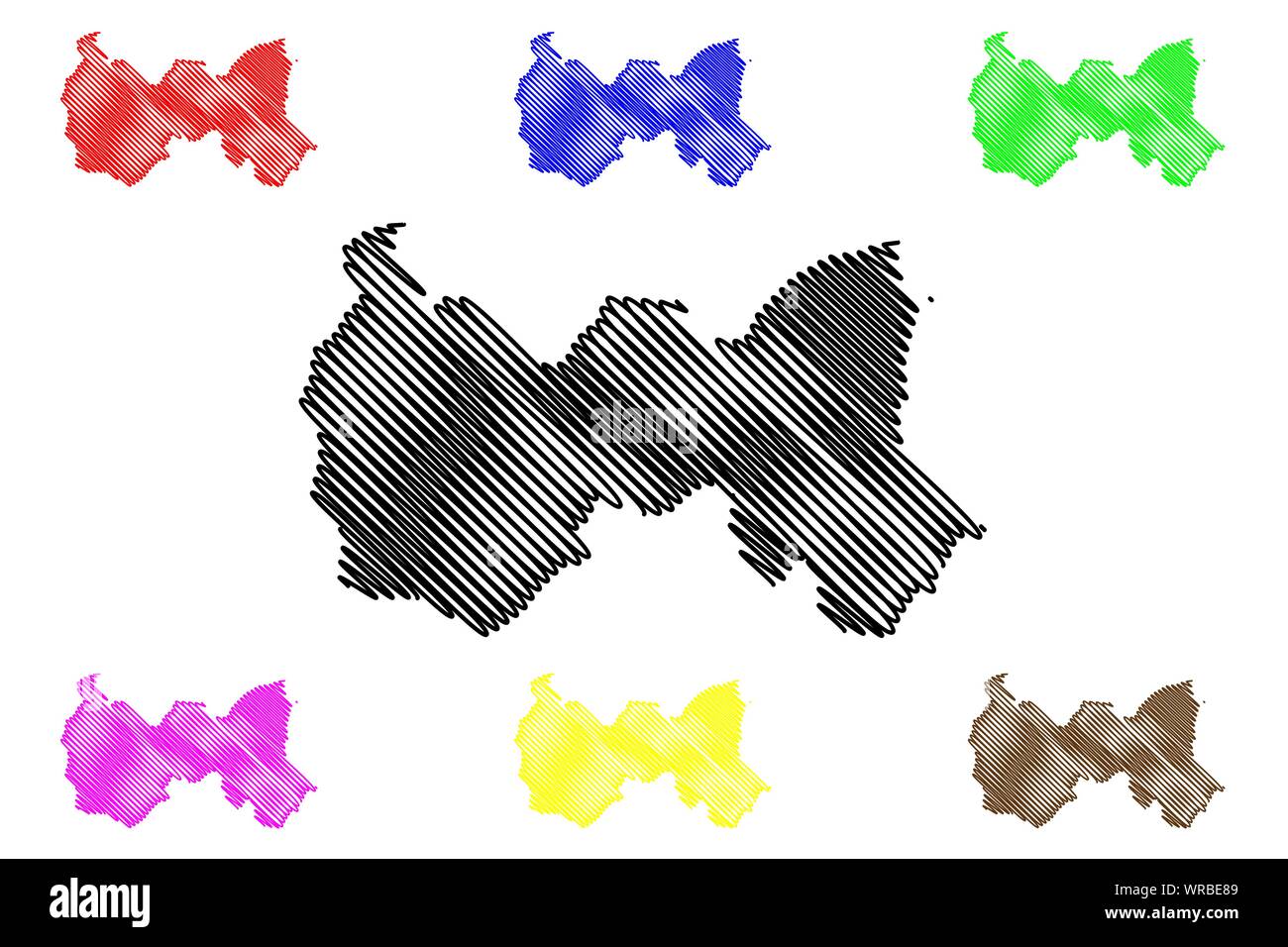 Mahdia Governorate (Governorates of Tunisia, Republic of Tunisia) map ...