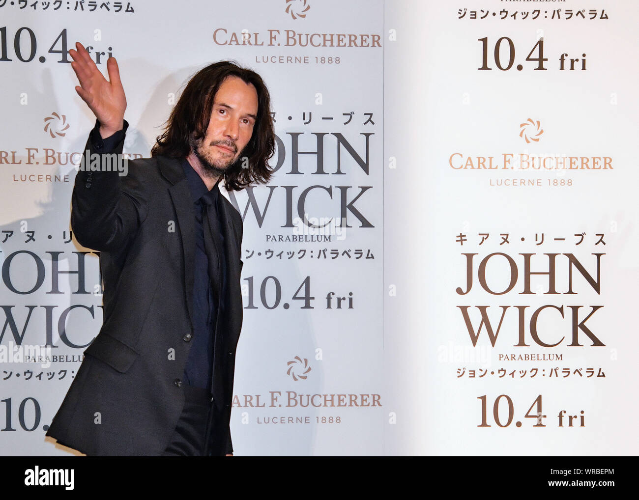 Tokyo, Japan. 10th Sep, 2019. Actor Keanu Reeves attends the Japan ...
