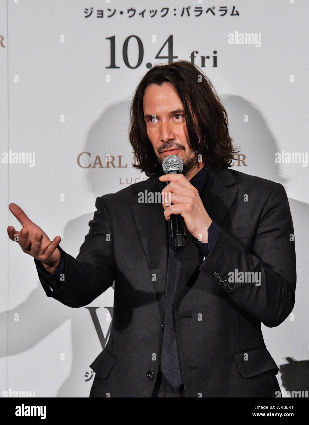 Tokyo, Japan. 10th Sep, 2019. Actor Keanu Reeves attends the Japan ...