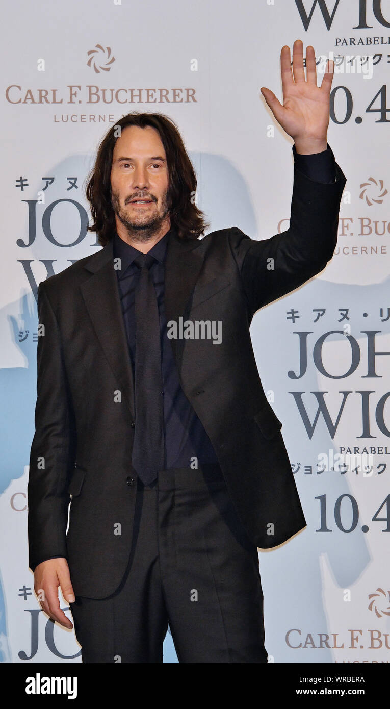 Tokyo, Japan. 10th Sep, 2019. Actor Keanu Reeves attends the Japan ...
