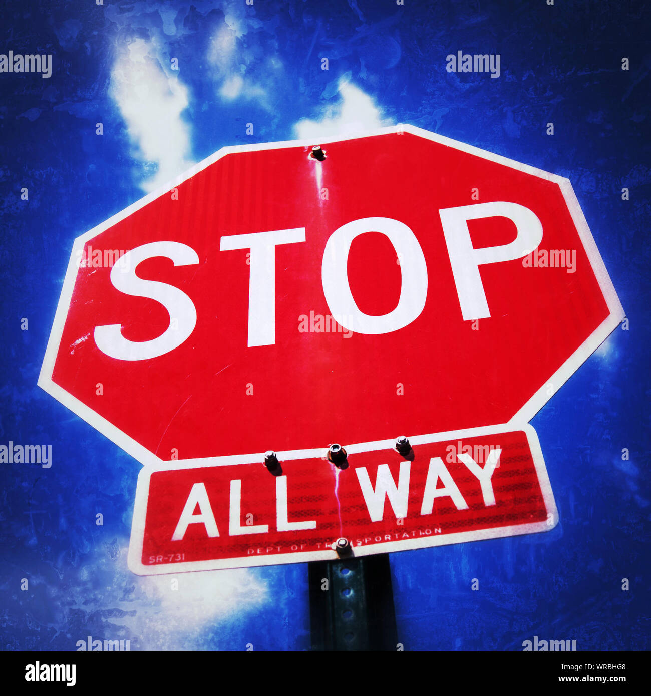 Hexagon Stop Sign High Resolution Stock Photography and Images - Alamy