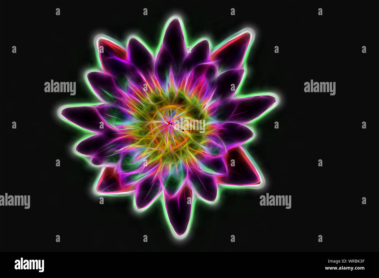 Abstract glow wire, is many colors and beautiful Stock Photo - Alamy