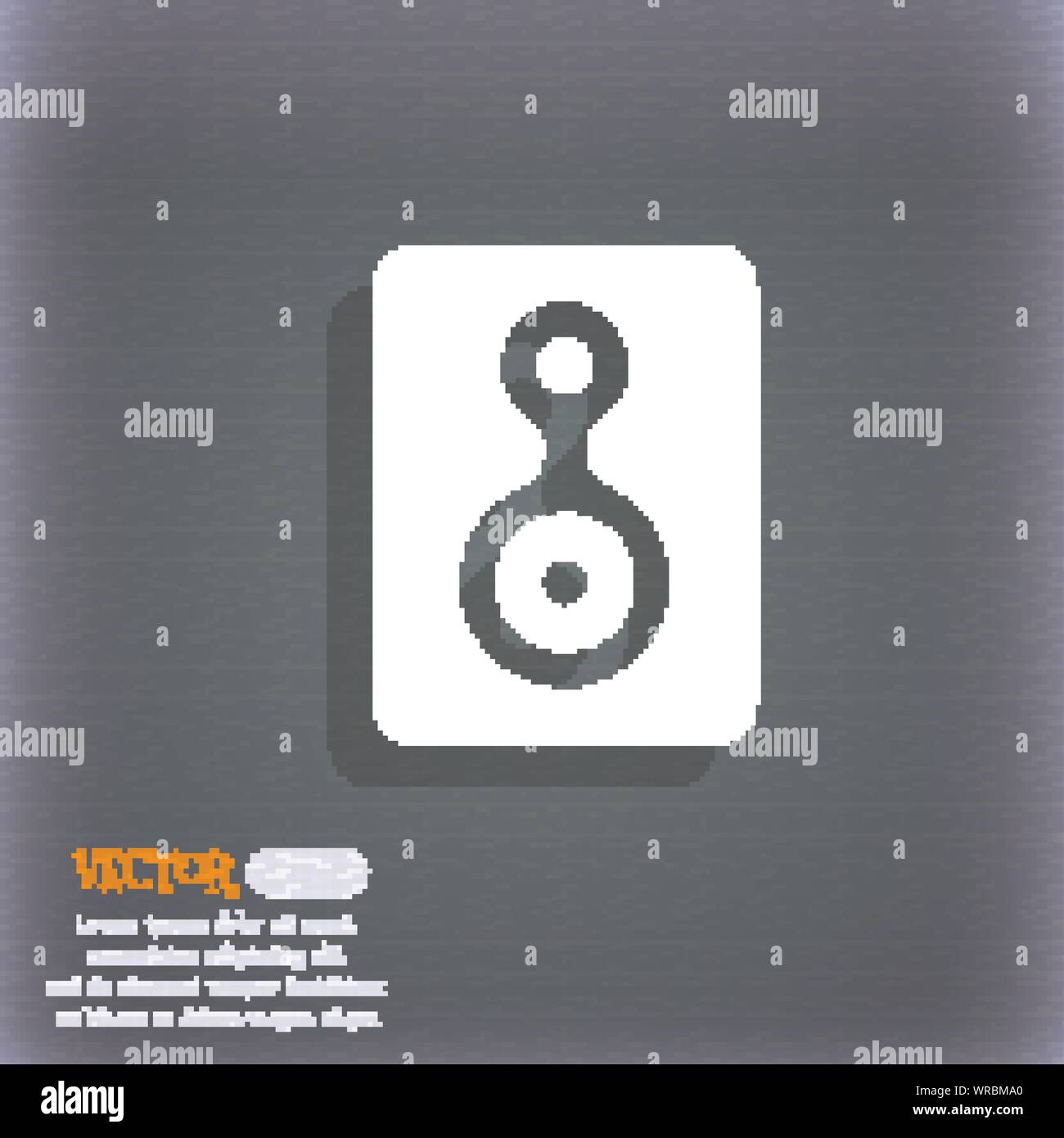 Video Tape icon symbol on the blue-green abstract background with ...