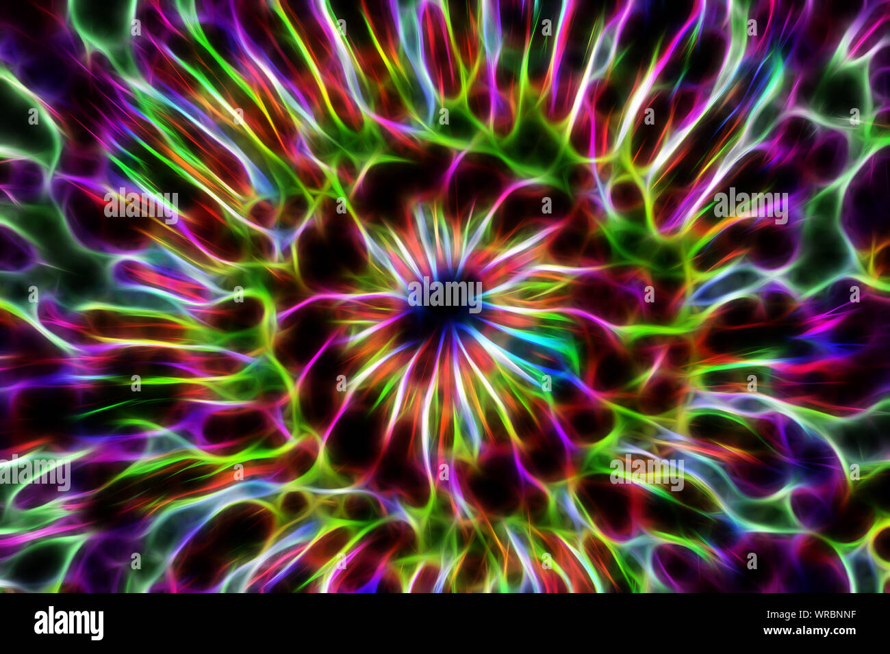 Abstract glow wire, is many colors and beautiful Stock Photo - Alamy