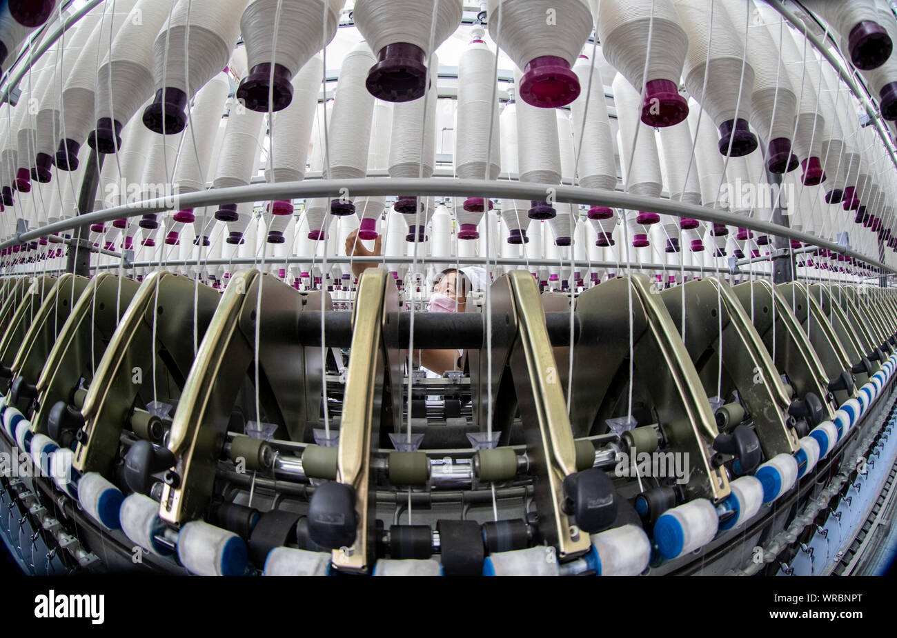 With his spinning machine High Resolution Stock Photography and Images ...