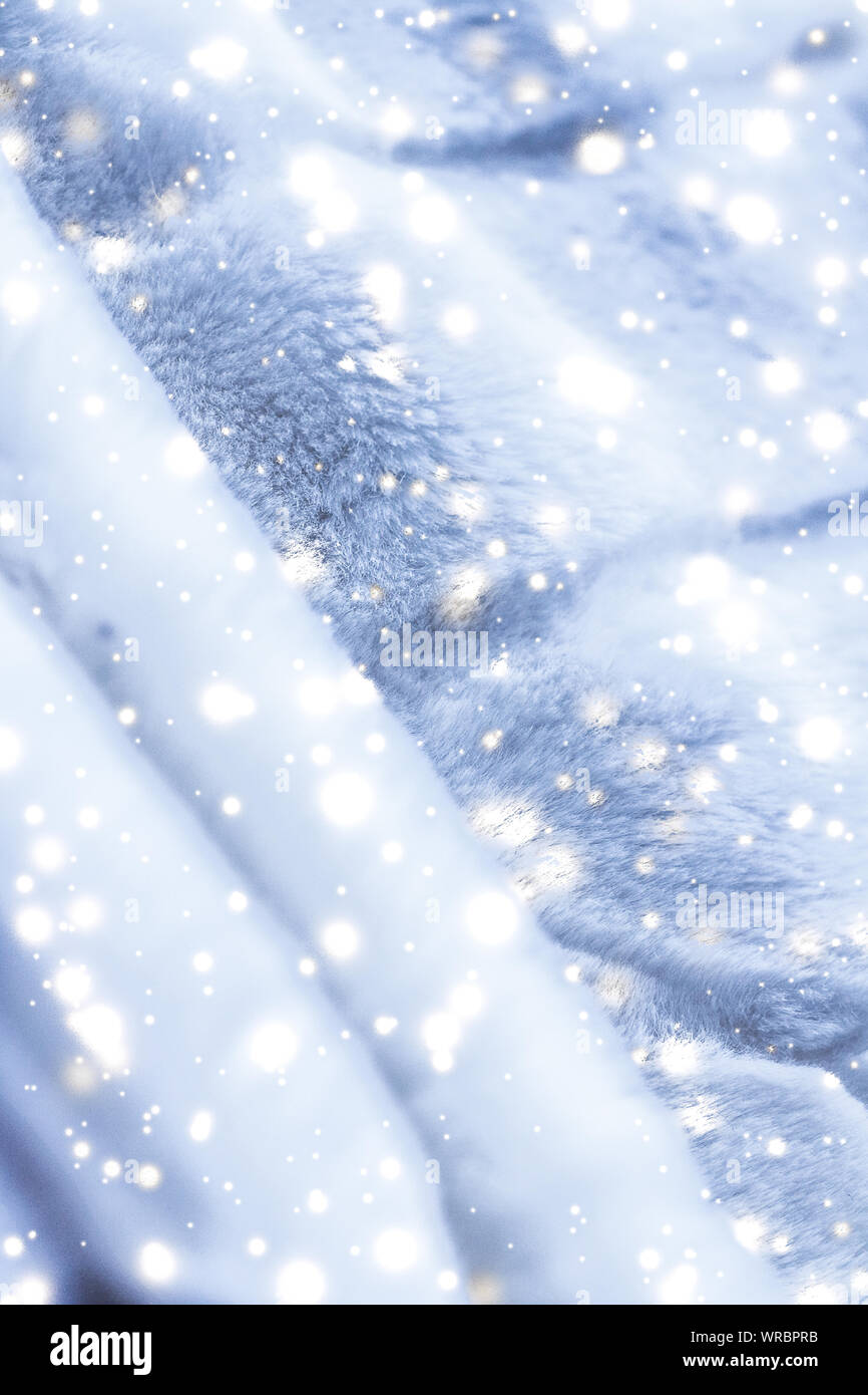 Christmas backdrop, warm winter clothing and fashion design concept ...