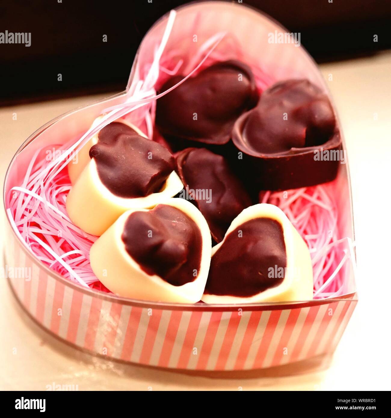 Heart box chocolates hi-res stock photography and images - Alamy