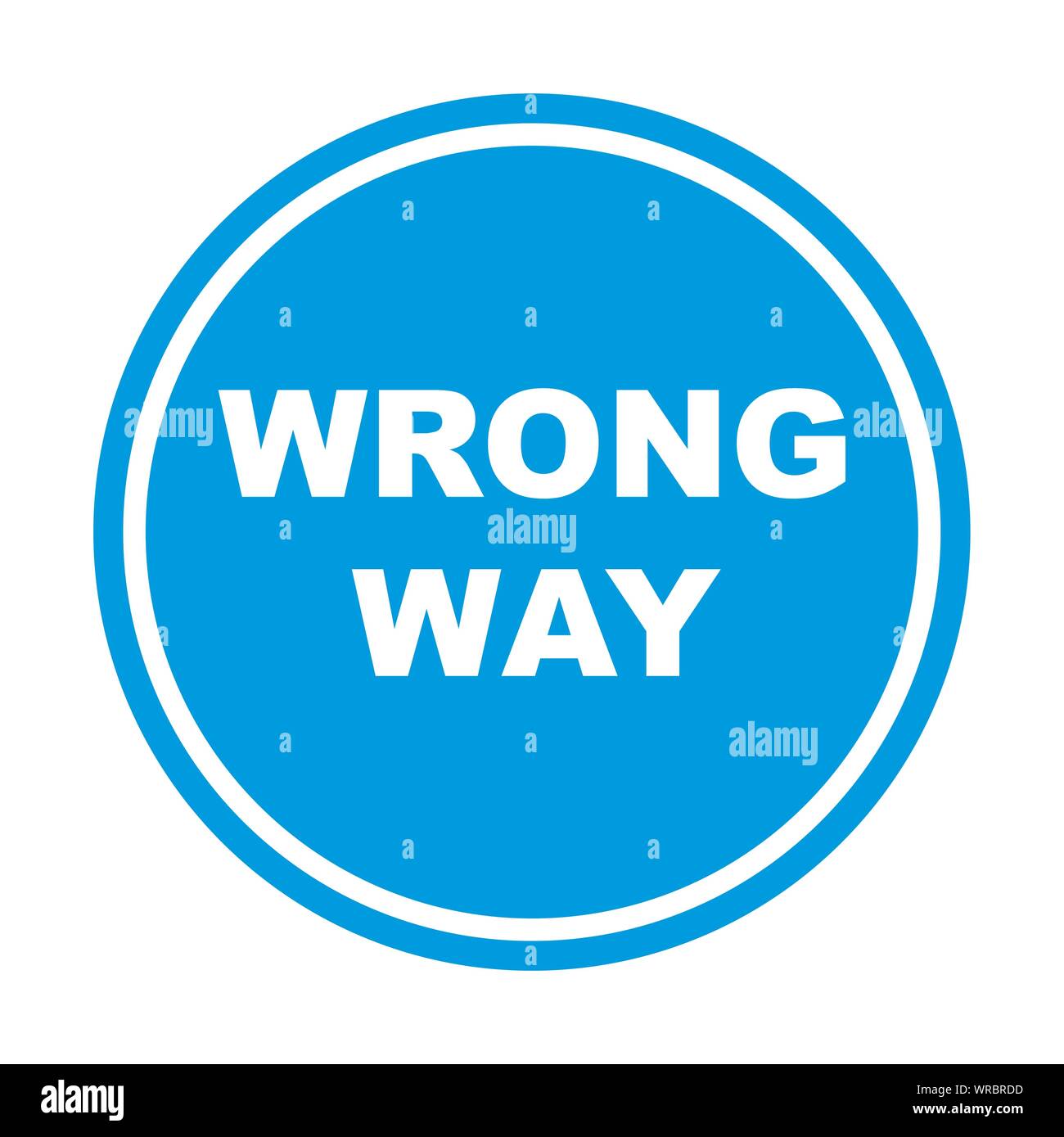 wrong way road sign vector Stock Vector Image & Art - Alamy
