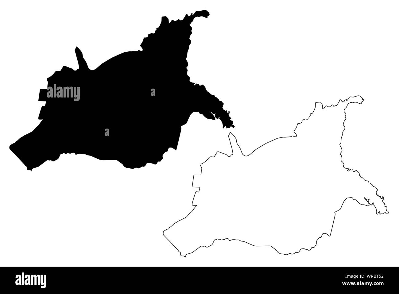 Caaguazu Department (Departments of Paraguay, Republic of Paraguay) map ...