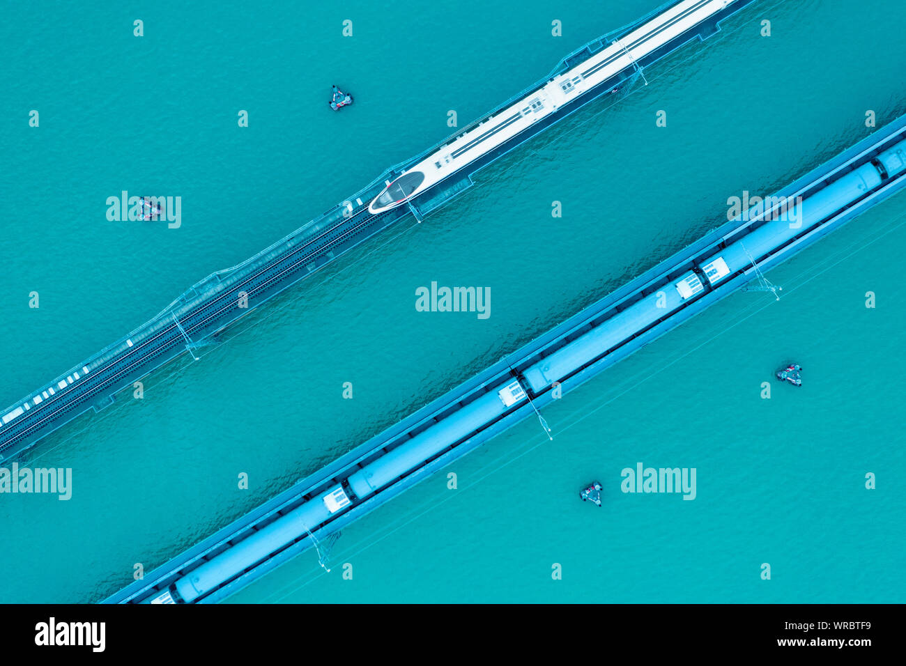 **FILE**This aerial view shows a CRH (China Railway High-speed) bullet ...