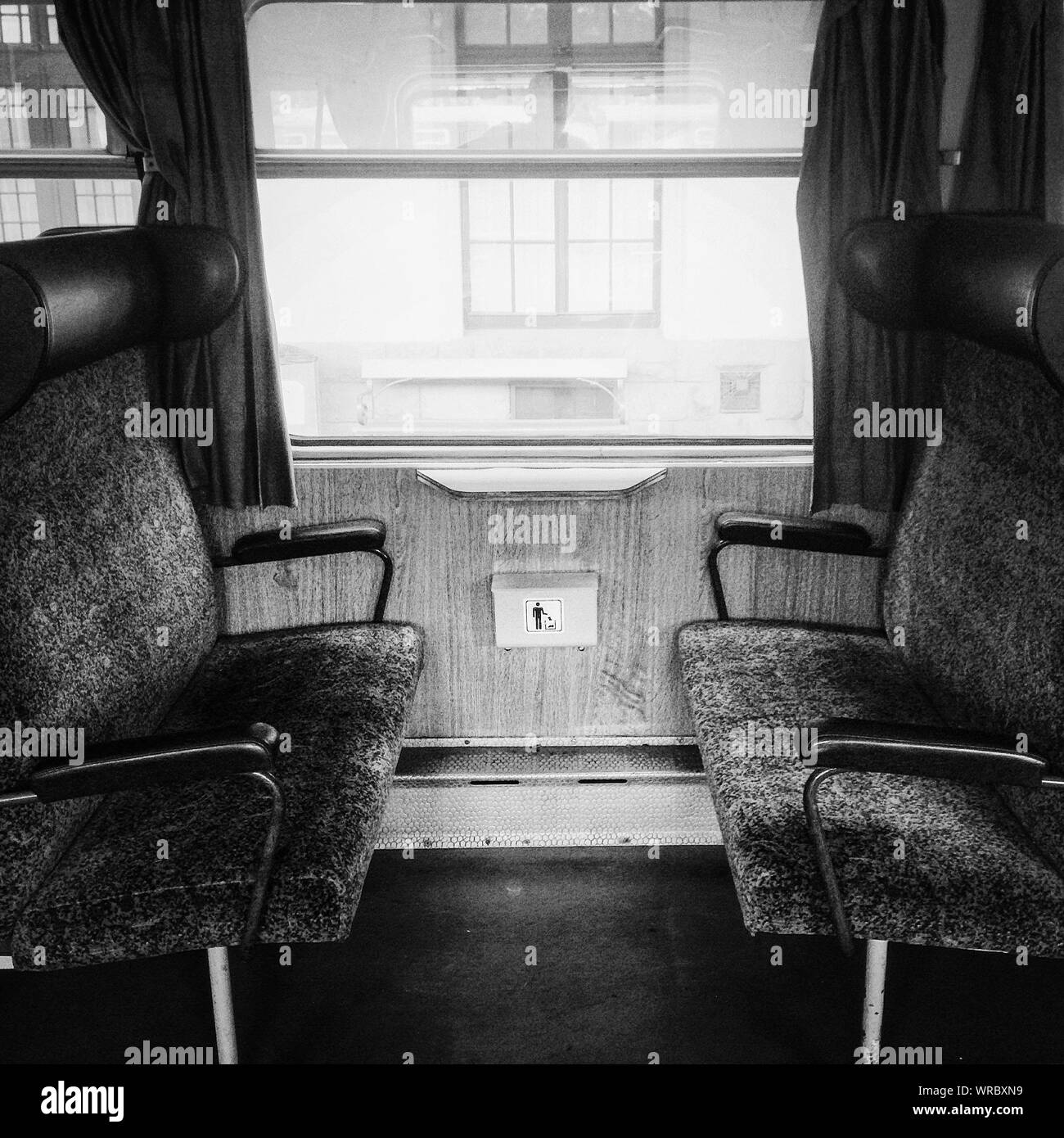 Window seat view Black and White Stock Photos & Images - Alamy