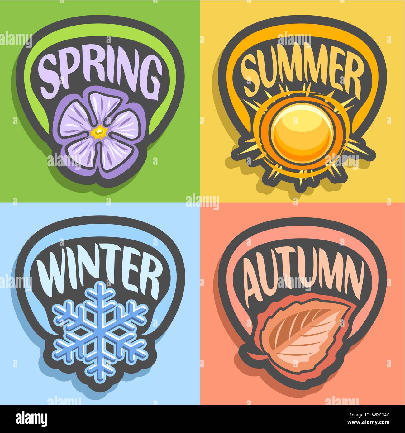 Yellow leaf on winter Stock Vector Images - Alamy