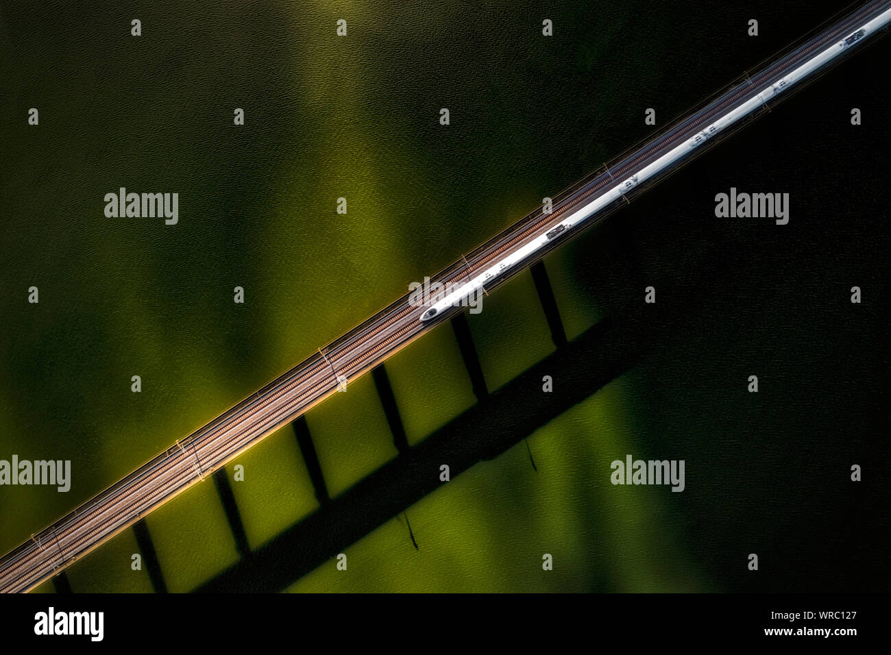 Bullet train on bridge hi-res stock photography and images - Alamy