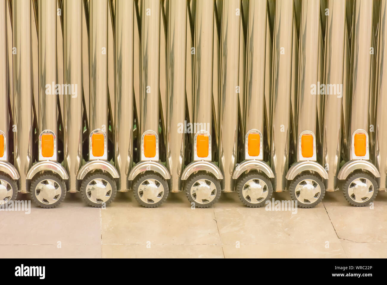 Bulkhead aluminum scroll wheel on a floor Stock Photo - Alamy