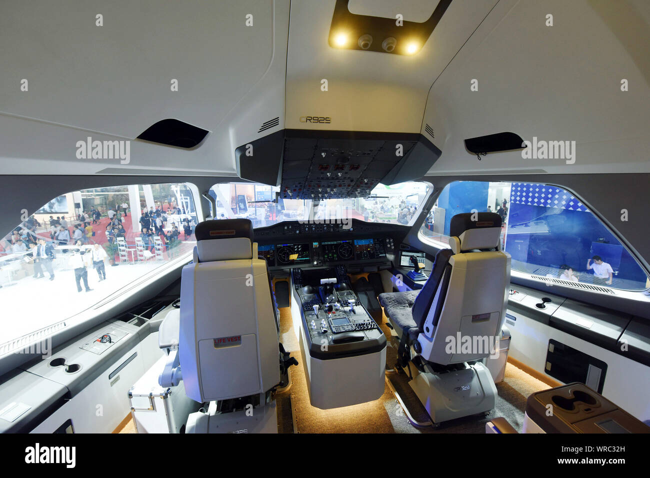 **FILE**A view of the cockpit inside a mockup of the CR929 long-range ...