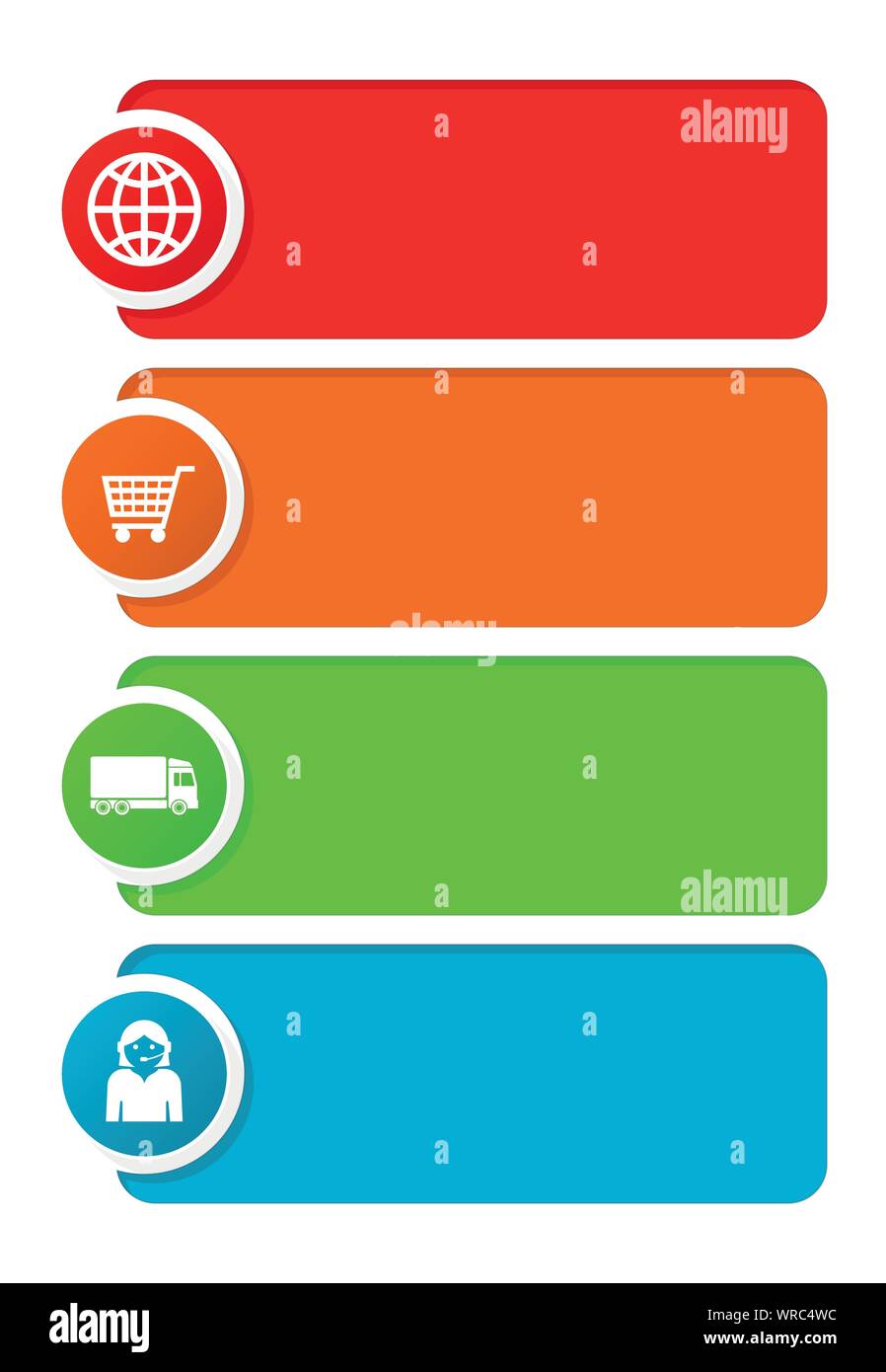 Infographic vector template for presentation, business concept with 4 ...