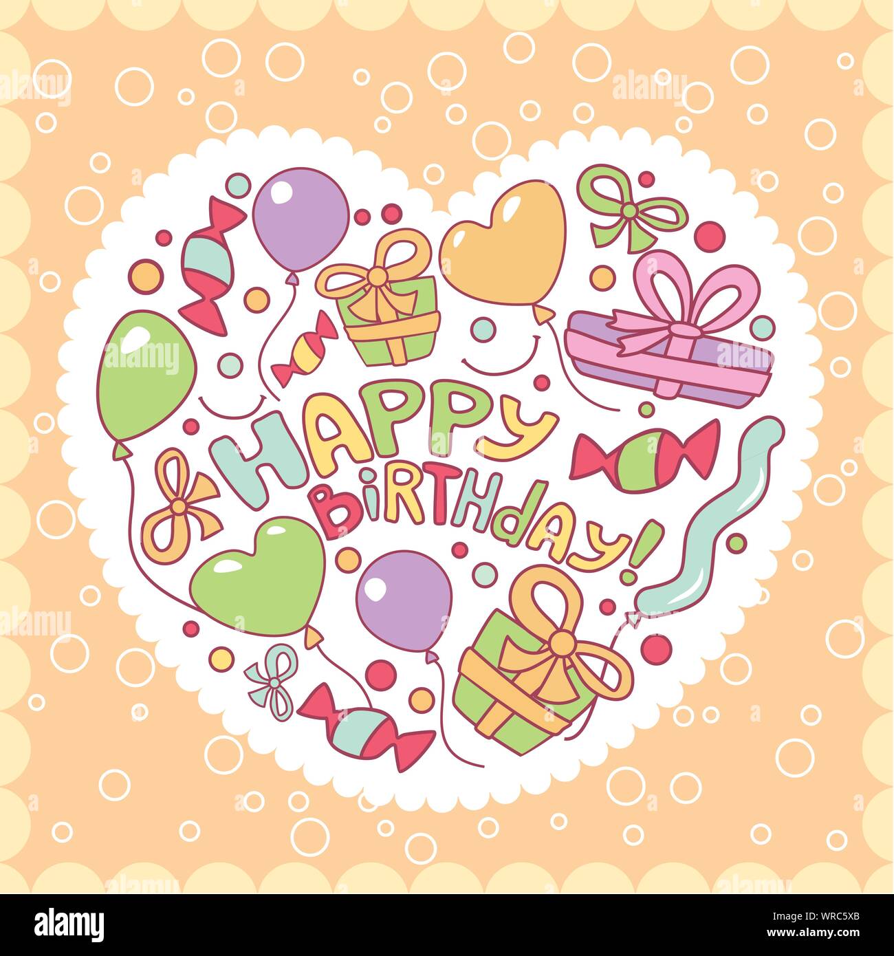Happy birthday card Stock Vector Image & Art - Alamy
