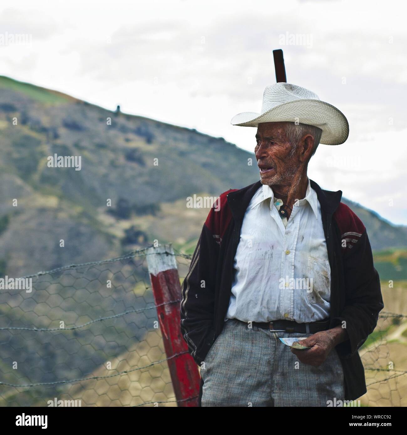 One Cowboy On Fence High Resolution Stock Photography and Images - Alamy
