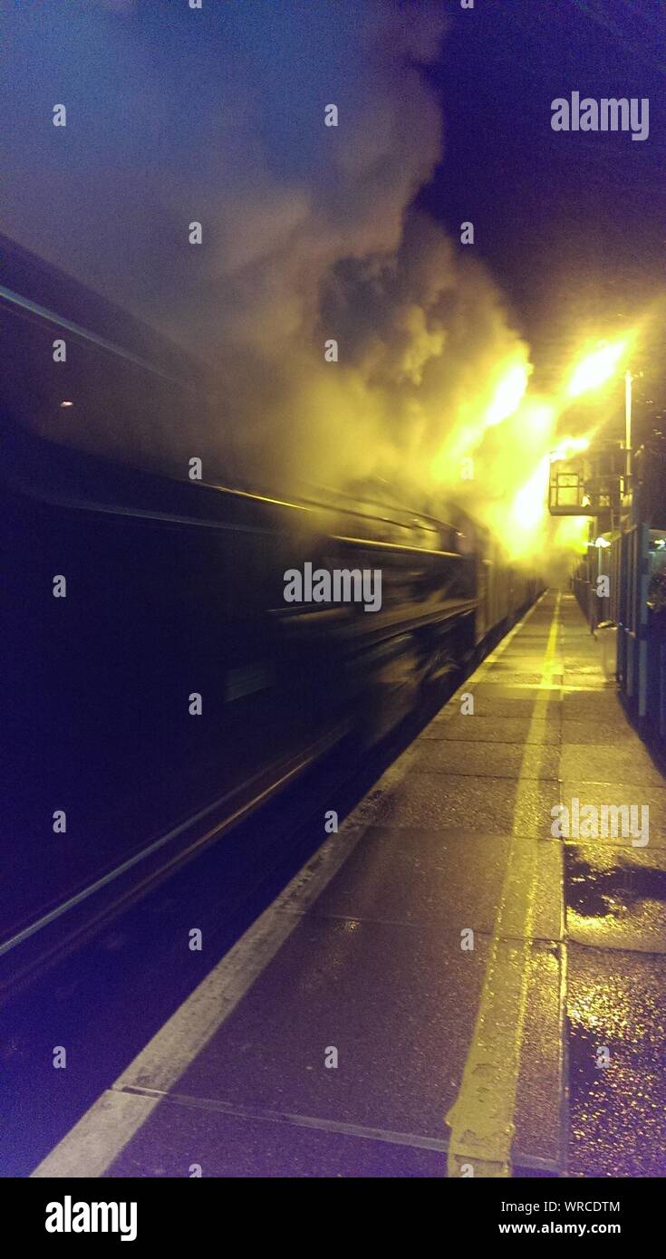Train station dusk hi-res stock photography and images - Alamy