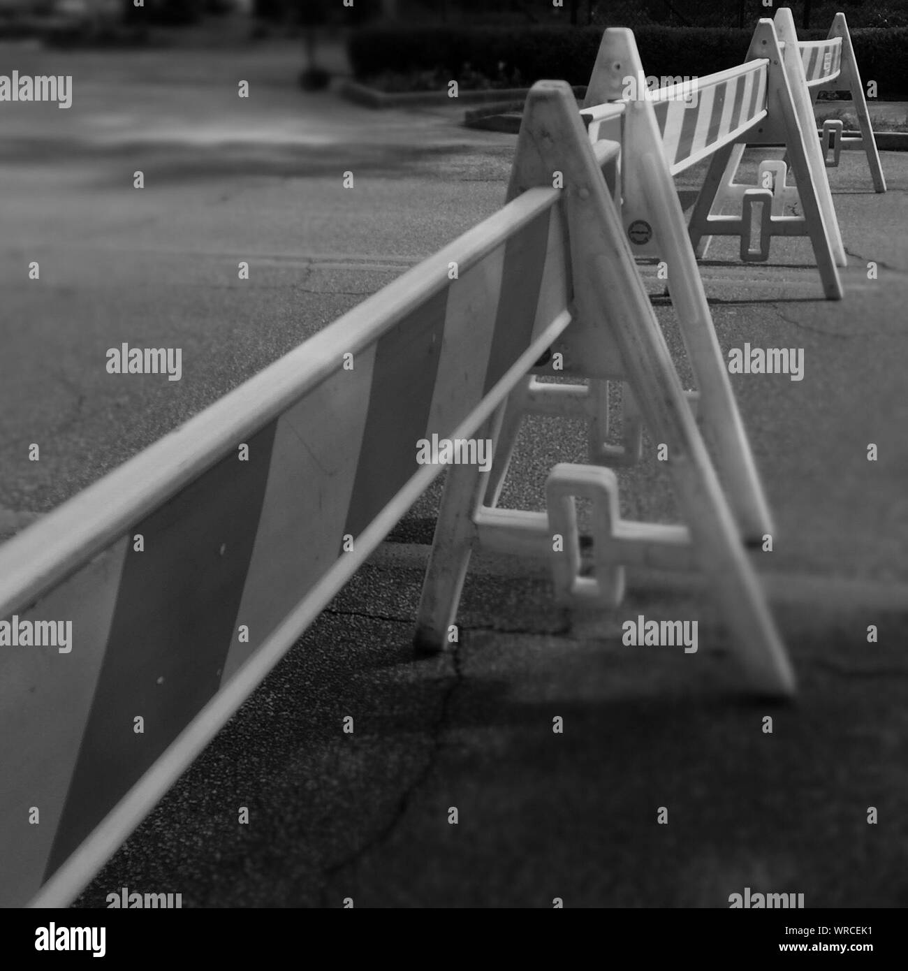 Barricade footpath barricade hi-res stock photography and images - Alamy