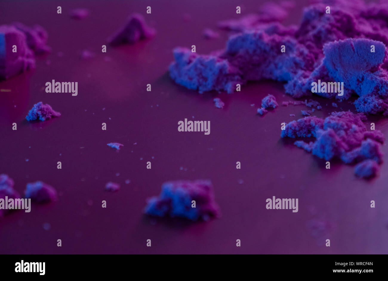 Macro photo of purple color sand. abstract landscape Stock Photo - Alamy