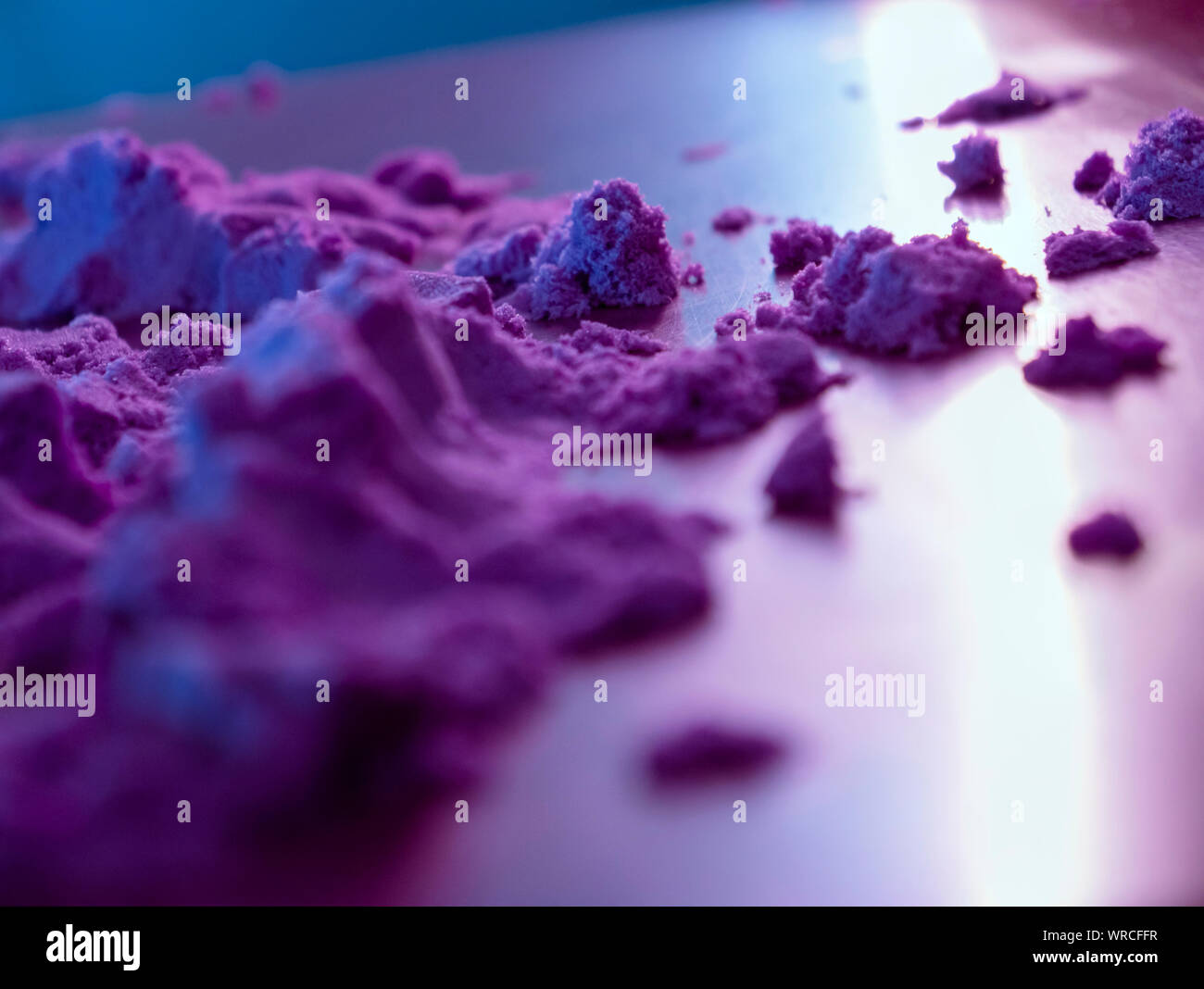 Macro photo of purple color sand. abstract landscape Stock Photo - Alamy