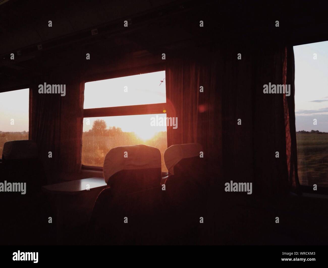 Train Window At Sunset High Resolution Stock Photography and Images - Alamy