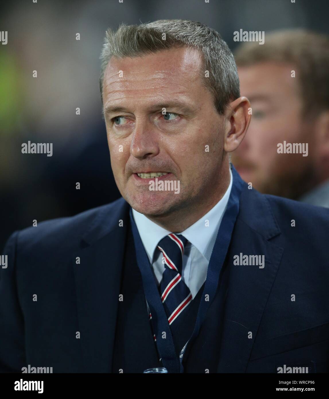 AIDY BOOTHROYD, ENGLAND U21 MANAGER, 2019 Stock Photo - Alamy