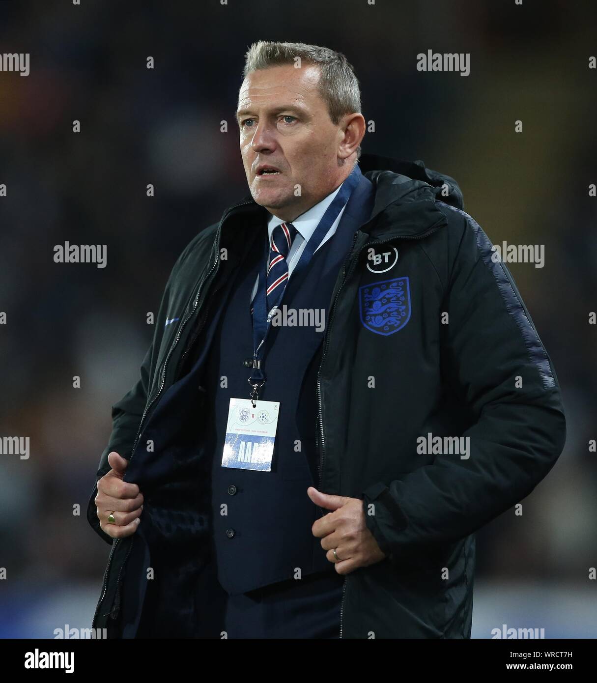 AIDY BOOTHROYD, ENGLAND U21 MANAGER, 2019 Stock Photo - Alamy