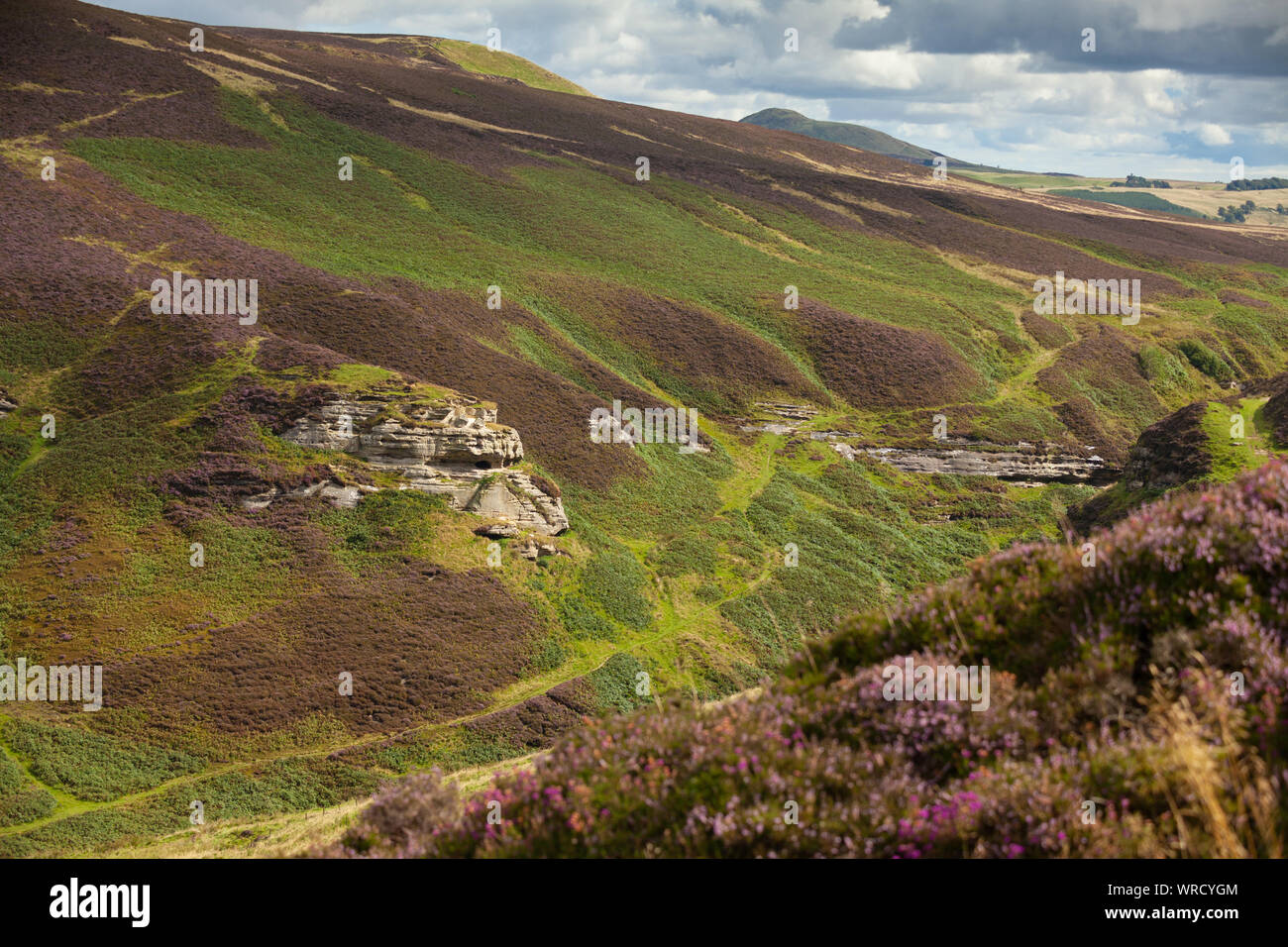 John Knox's Pulpit Rock in the Lomond Hills, a sandstone outcrop where ...