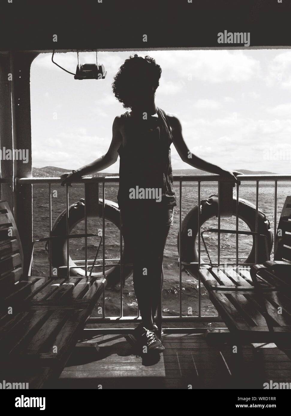 Railing deck hi-res stock photography and images - Alamy